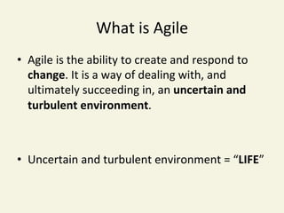 Agile as a way of life ppt | PPT
