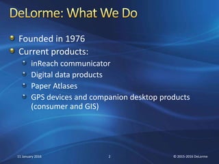Agile at DeLorme | PPTX