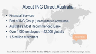 Agile Australia 2017 - Transforming ING Direct - Our journey so far | PPTX