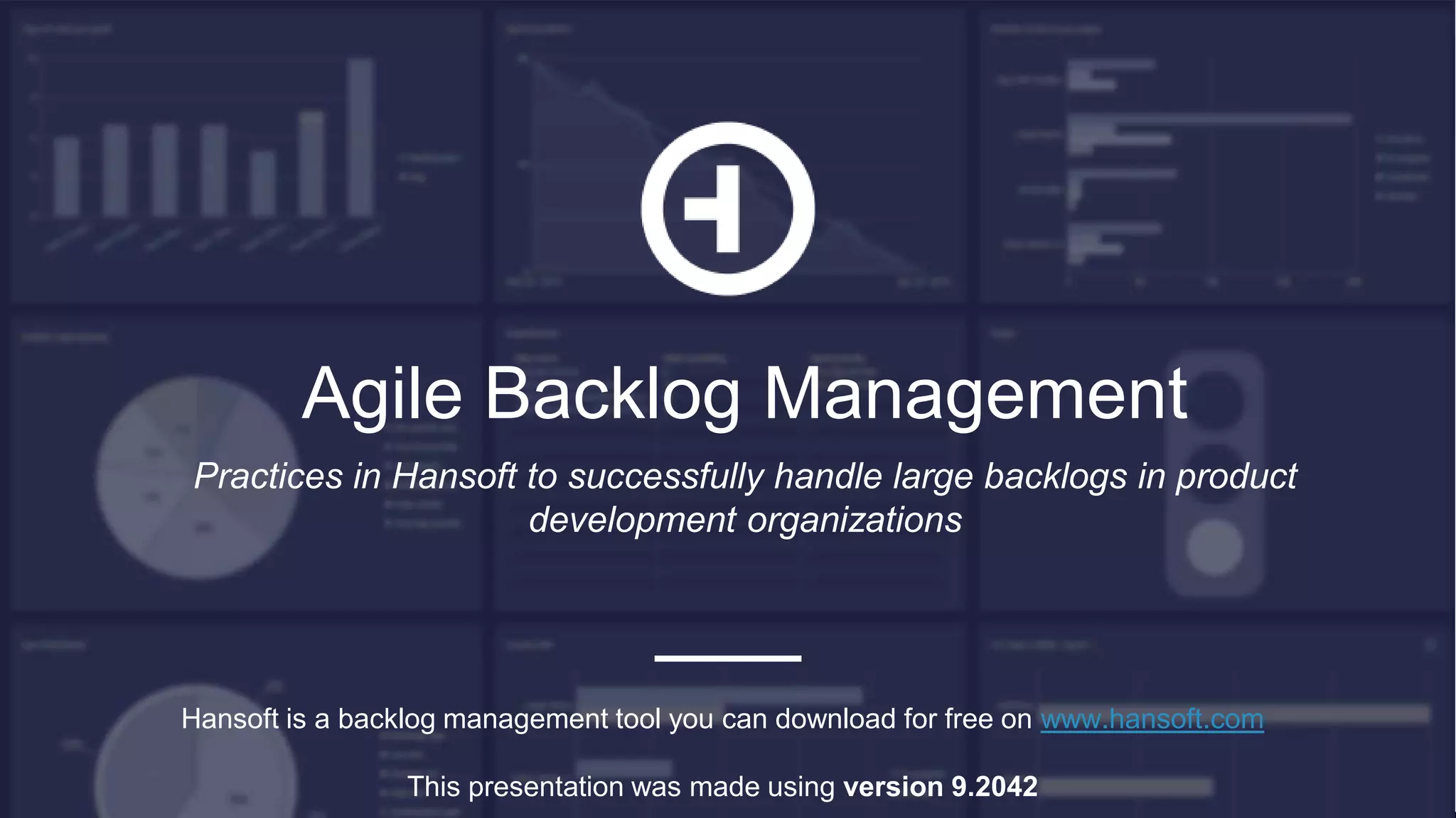 Agile backlog management with Hansoft | PPTX | Web Development | Internet