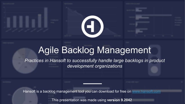 Agile backlog management with Hansoft | PPTX | Web Development | Internet