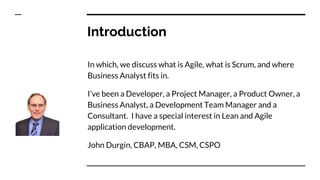 The Role of the BA in Agile Software Development | PPT