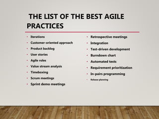 Agile best practices | PPT | Web Development | Internet