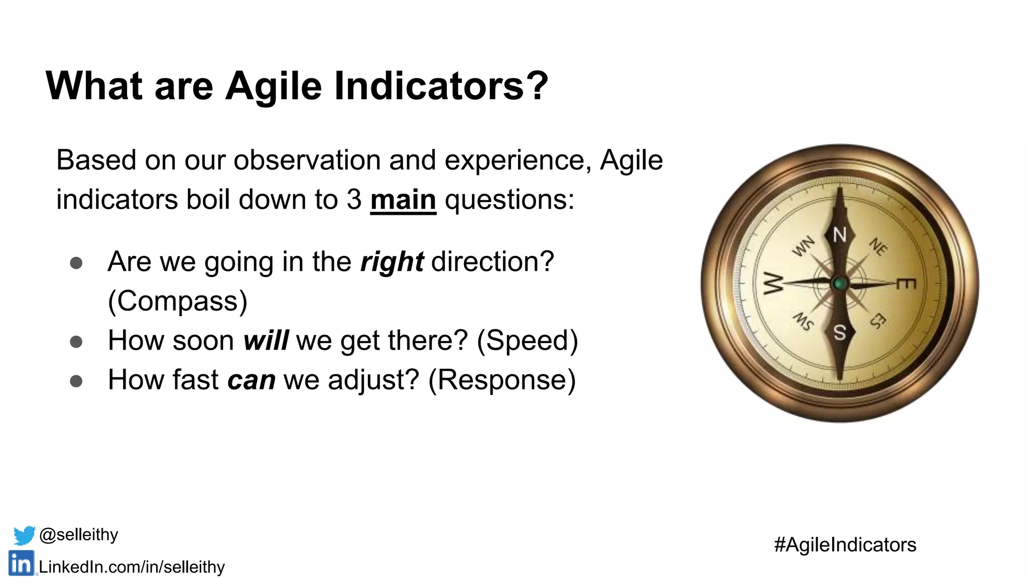 Agile Indicators: Start with Questions! | PPT