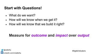 Agile Indicators: Start with Questions! | PPT
