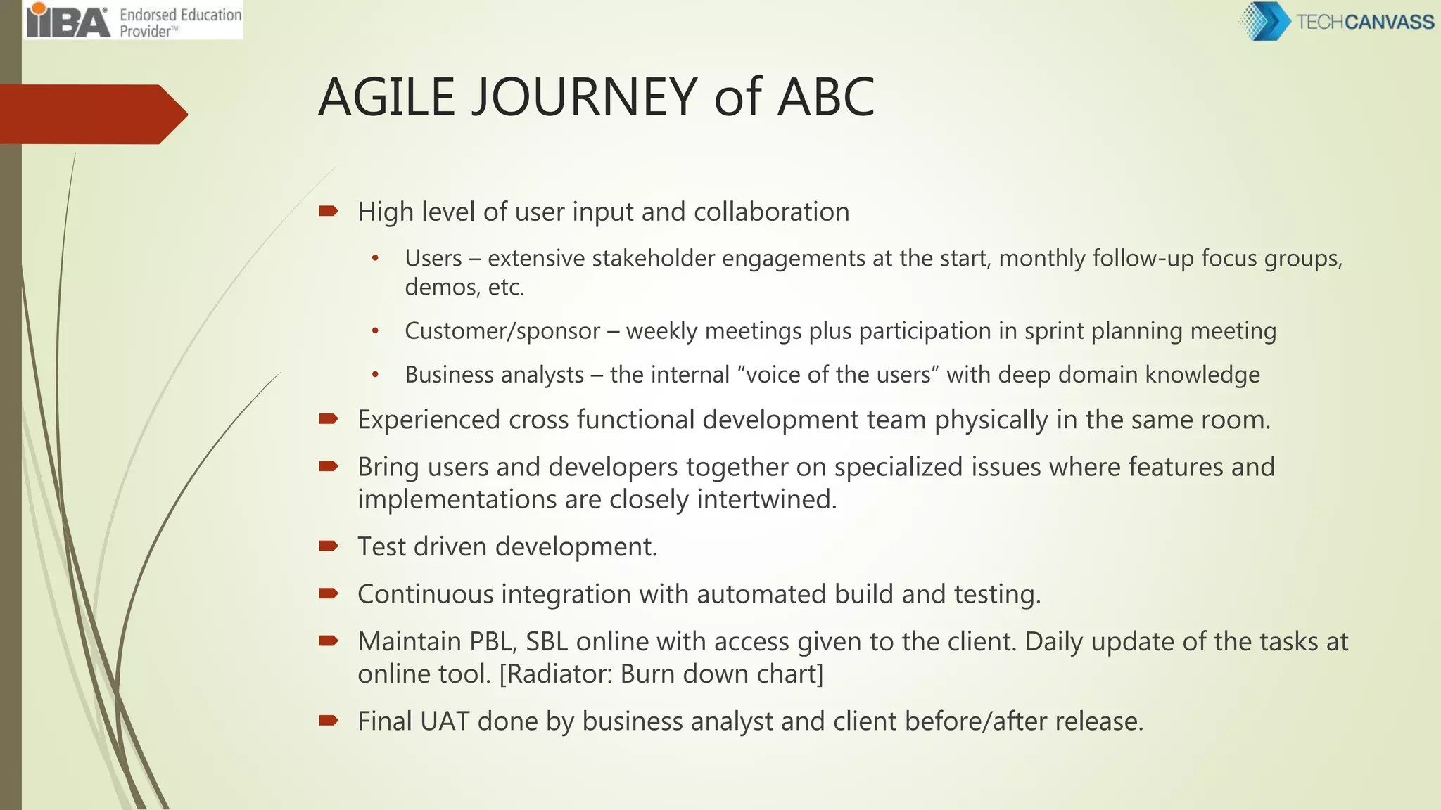 Agile business analyst | PPTX