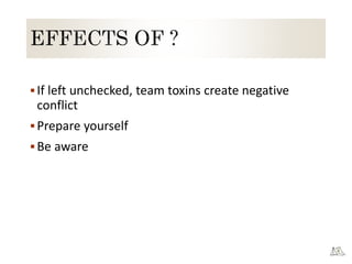 Agile camp2016 team toxins | PPTX
