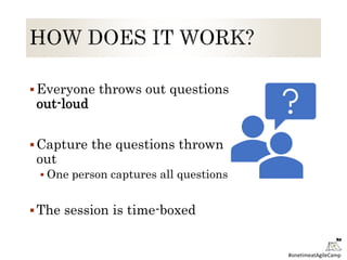 Agile Camp 2018 - Question Storming | PPTX | Technology & Computing