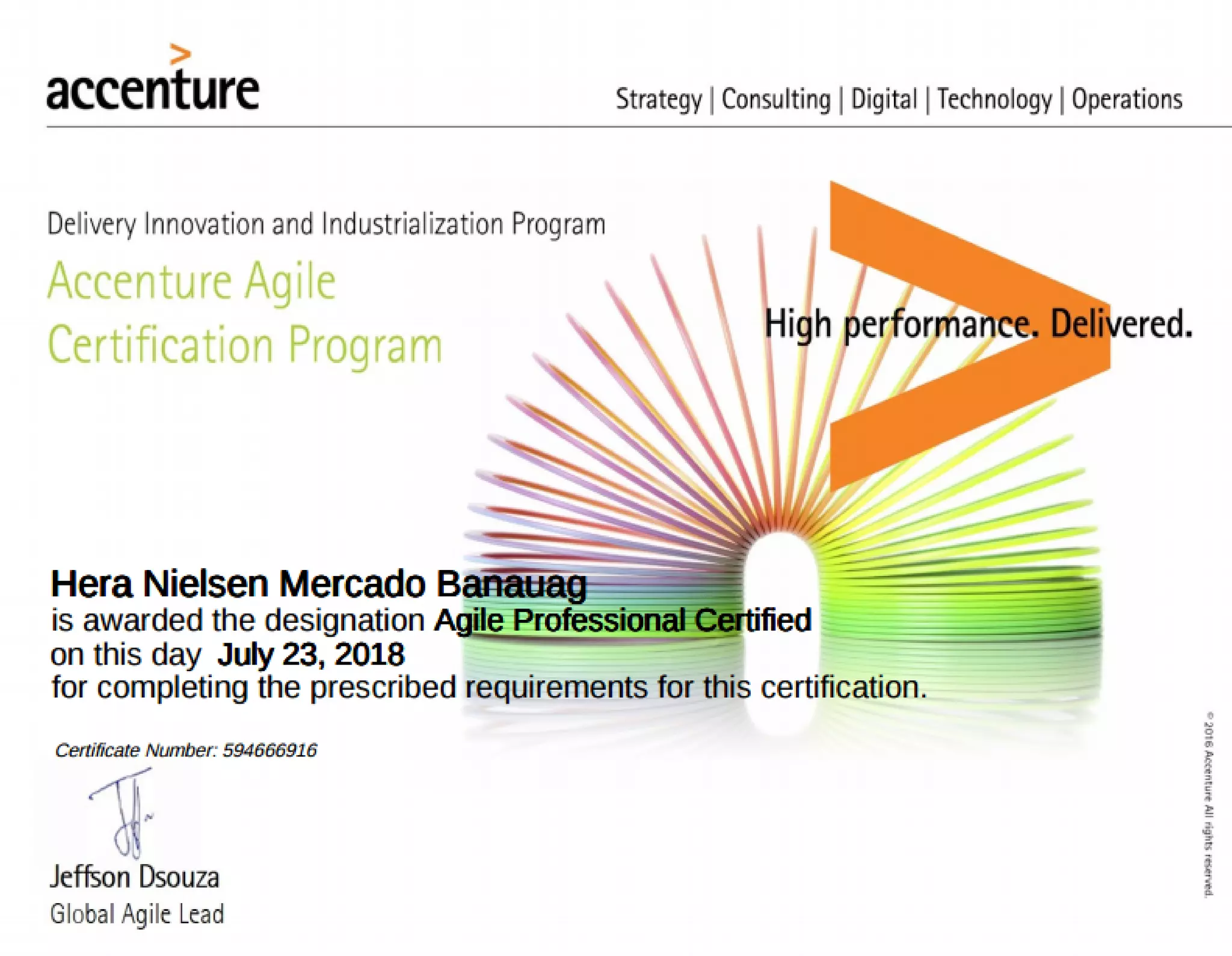 Accenture Agile Certification Program | PDF
