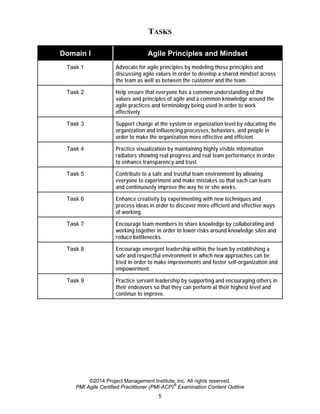 Agile certified exam outline | PDF