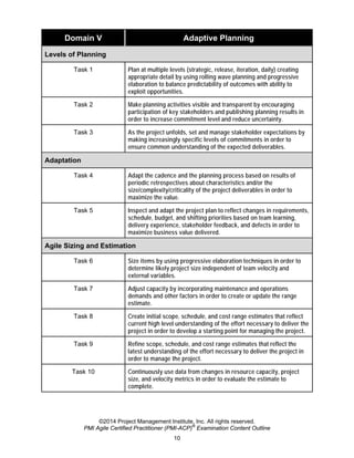 Agile certified exam outline | PDF