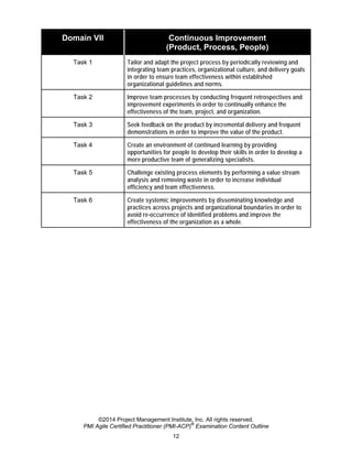 Agile certified exam outline | PDF
