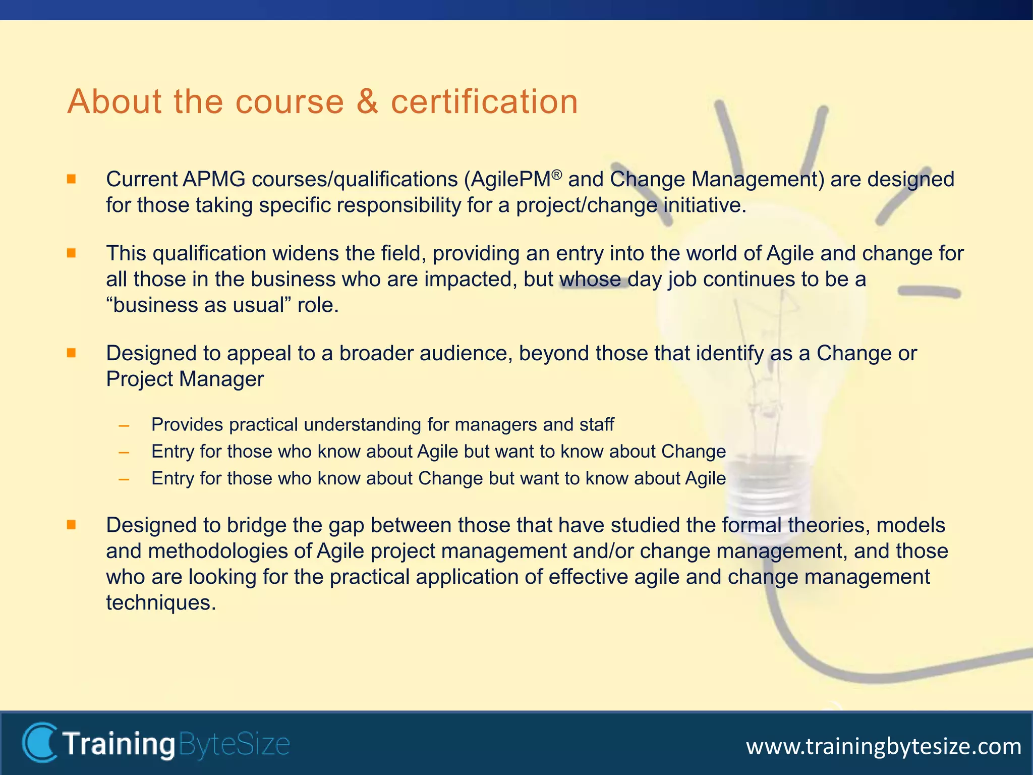 Introduction to Agile change agent | PPT