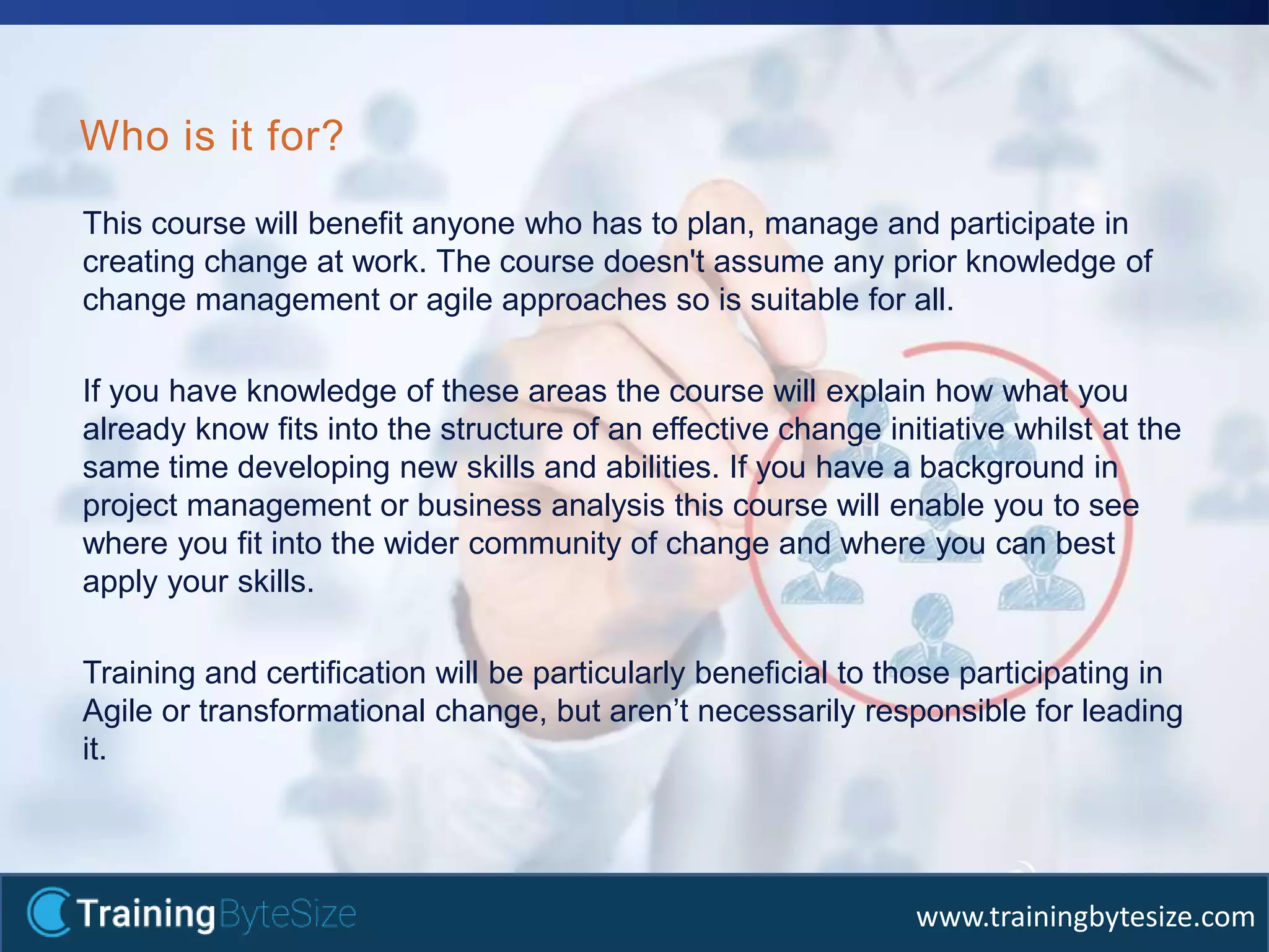 Introduction to Agile change agent | PPT