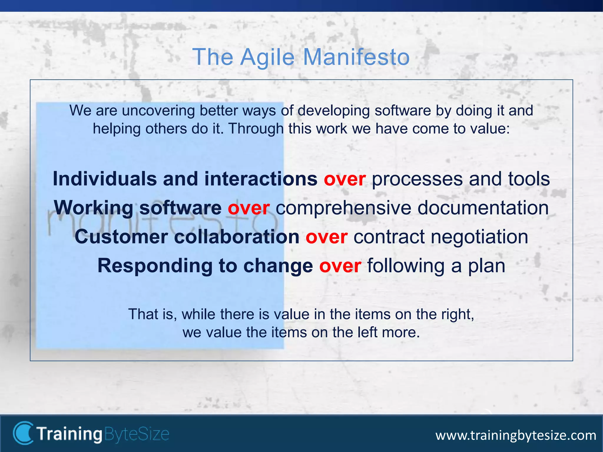 Introduction to Agile change agent | PPT