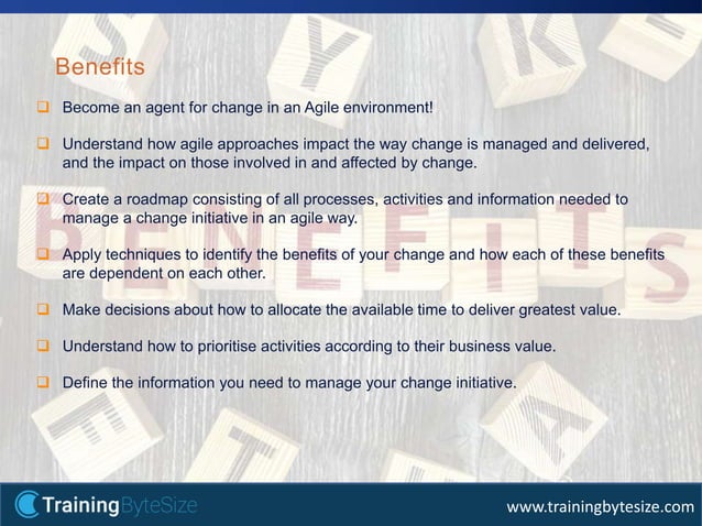 Introduction to Agile change agent | PPT