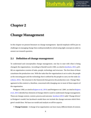 Agile Change Management - How Agile Concepts Can Be Used To Manage ...