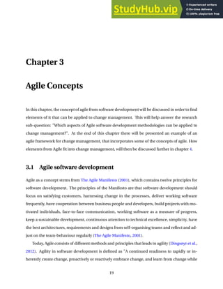 Agile Change Management - How Agile Concepts Can Be Used To Manage ...