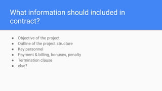 Procurement & Contract for IT Projects | PPT