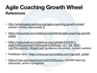 Agile Coaching Growth Wheel intro report | PDF