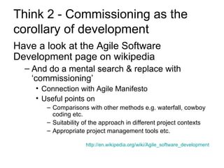 Agile Commissioning A Beginners View | PPT