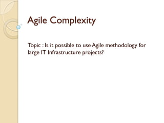 Agile complexity v2.0 | PDF