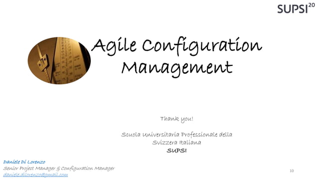 Agile Configuration Management Ppt