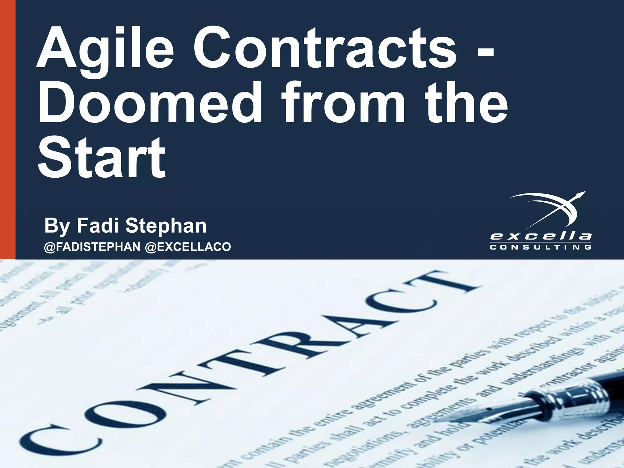 Agile Contracts Ppt