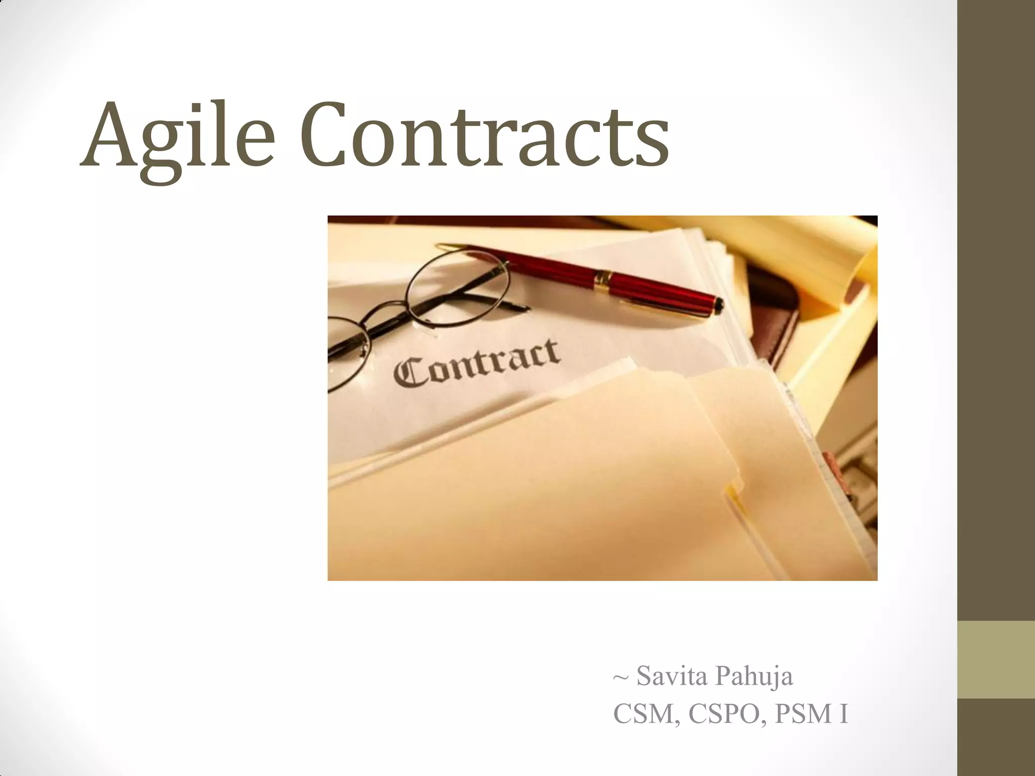 Agile Contracts Pdf