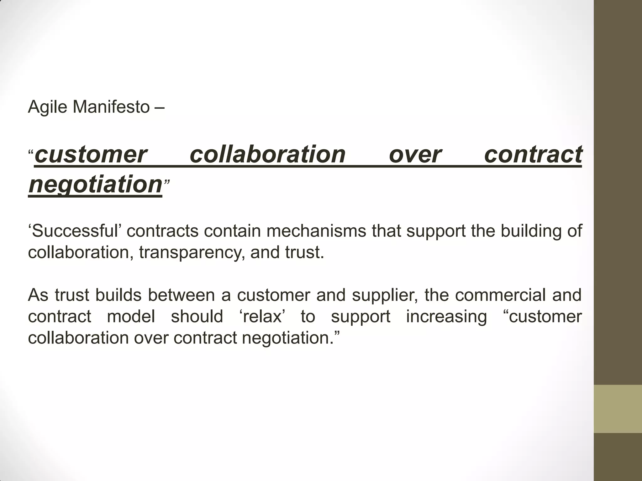 Agile contracts | PDF