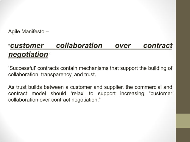 Agile Contracts Pdf