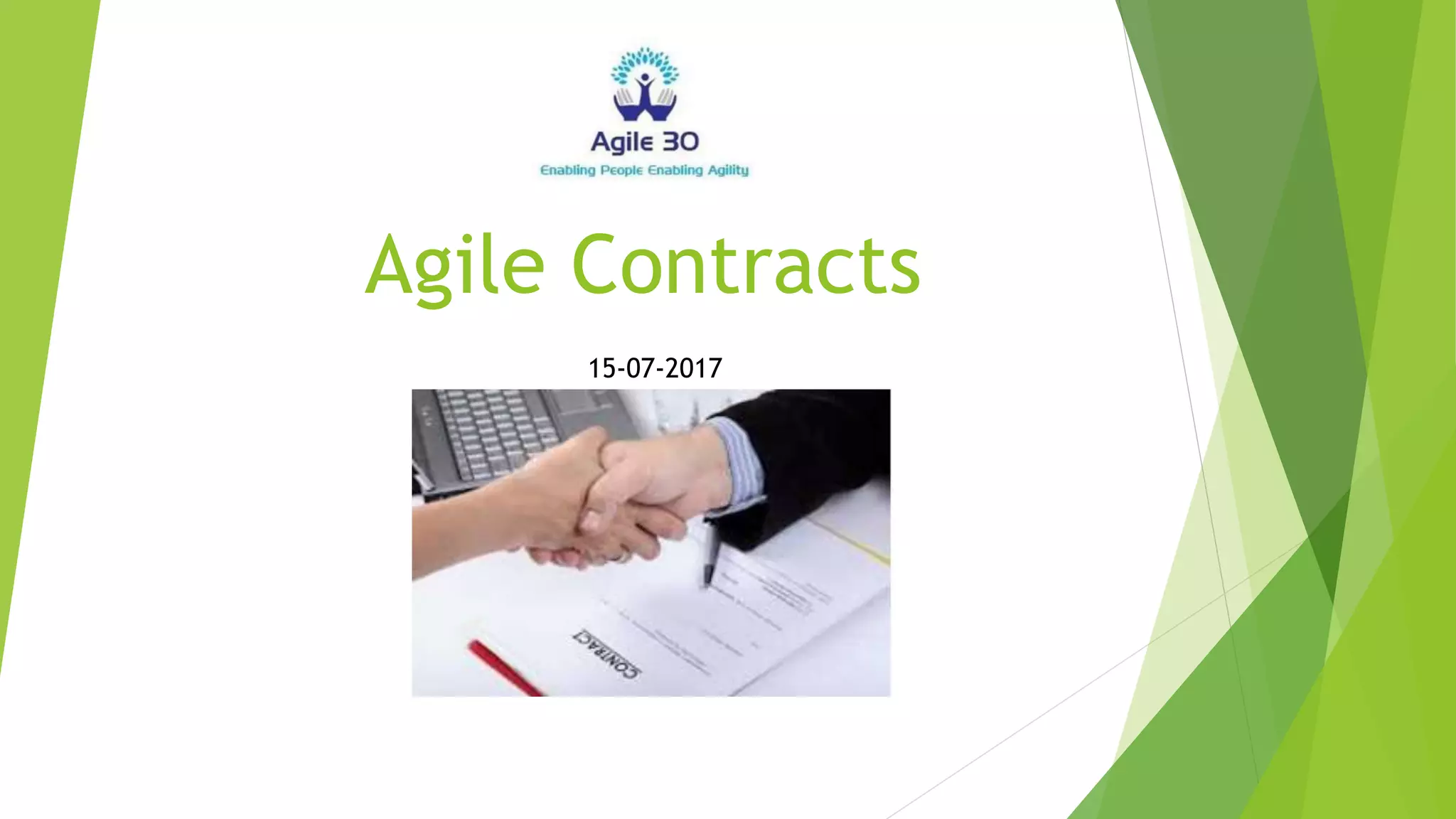 Agile contracts | PPT