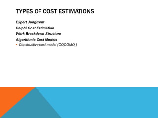 Agile cost estimation | PPTX