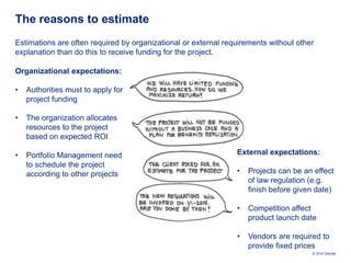 Estimating agile projects and the role of the project manager | PPTX