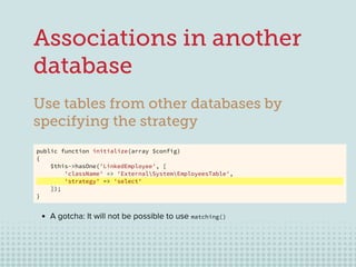Agile database access with CakePHP 3 | PPT