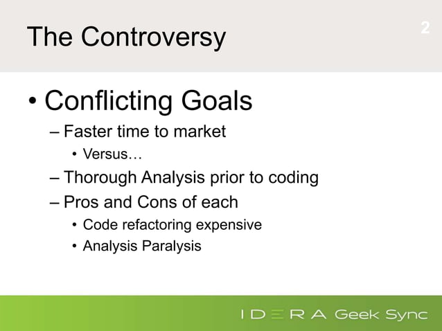 Geek Sync I Agile Data Management Vs Agile Data Modeling Ppt