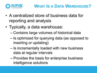 Agile data warehouse | PPTX | Databases | Computer Software and Applications