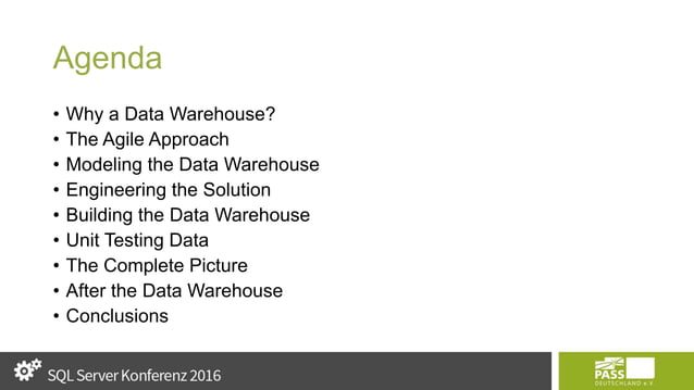 Agile Data Warehousing | PPTX | Databases | Computer Software and ...