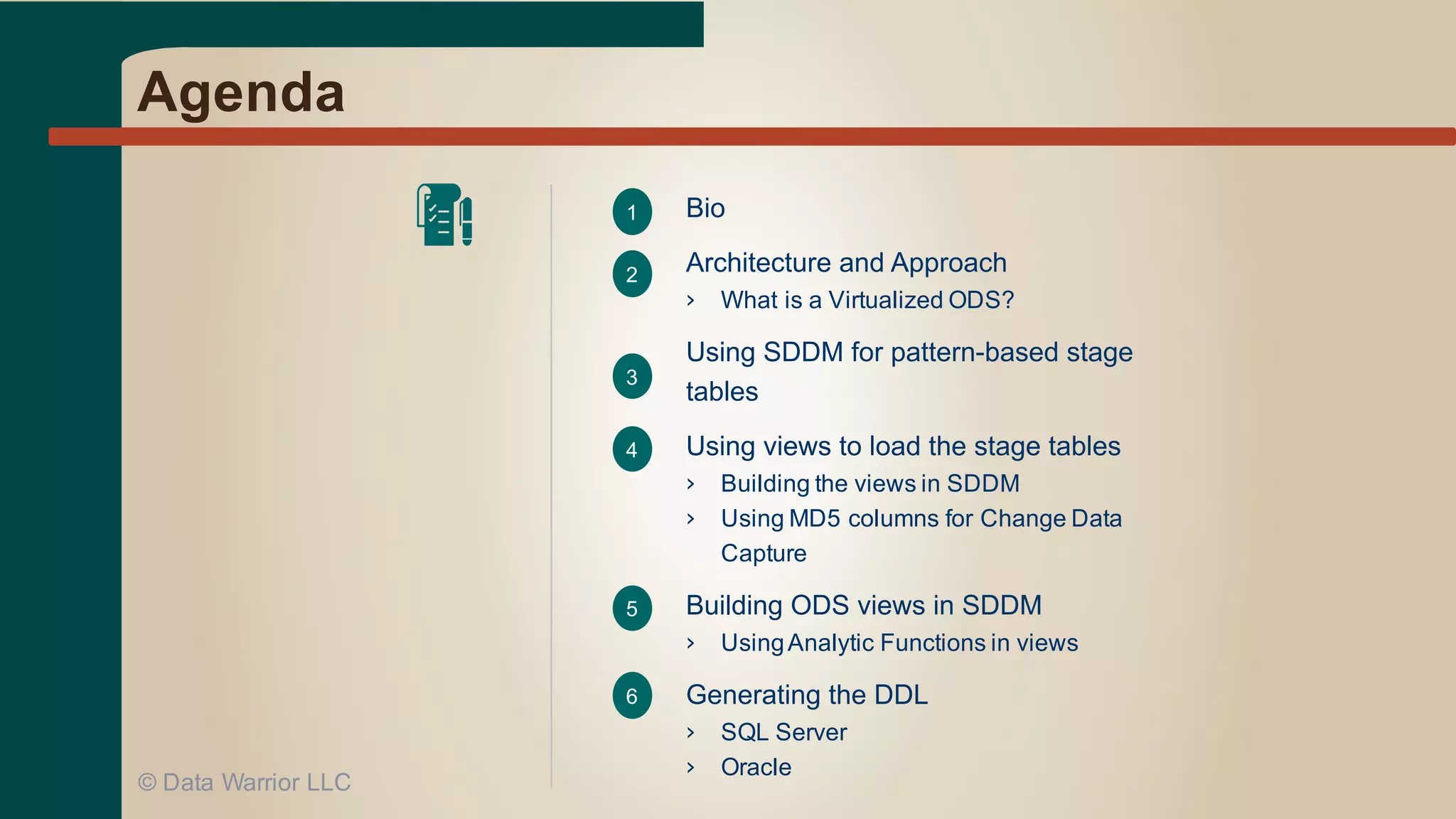 Agile Data Warehousing: Using SDDM to Build a Virtualized ODS | PDF