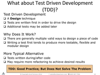 20141024 AgileDC 2014 Conf How much testing is enough for software that ...