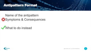 AgileDC 2024 Agile Software Development Antipatterns and how to avoid ...