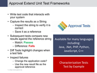 Approval Tests in Action: A LEGO Exercise and an Experience Report | PPT