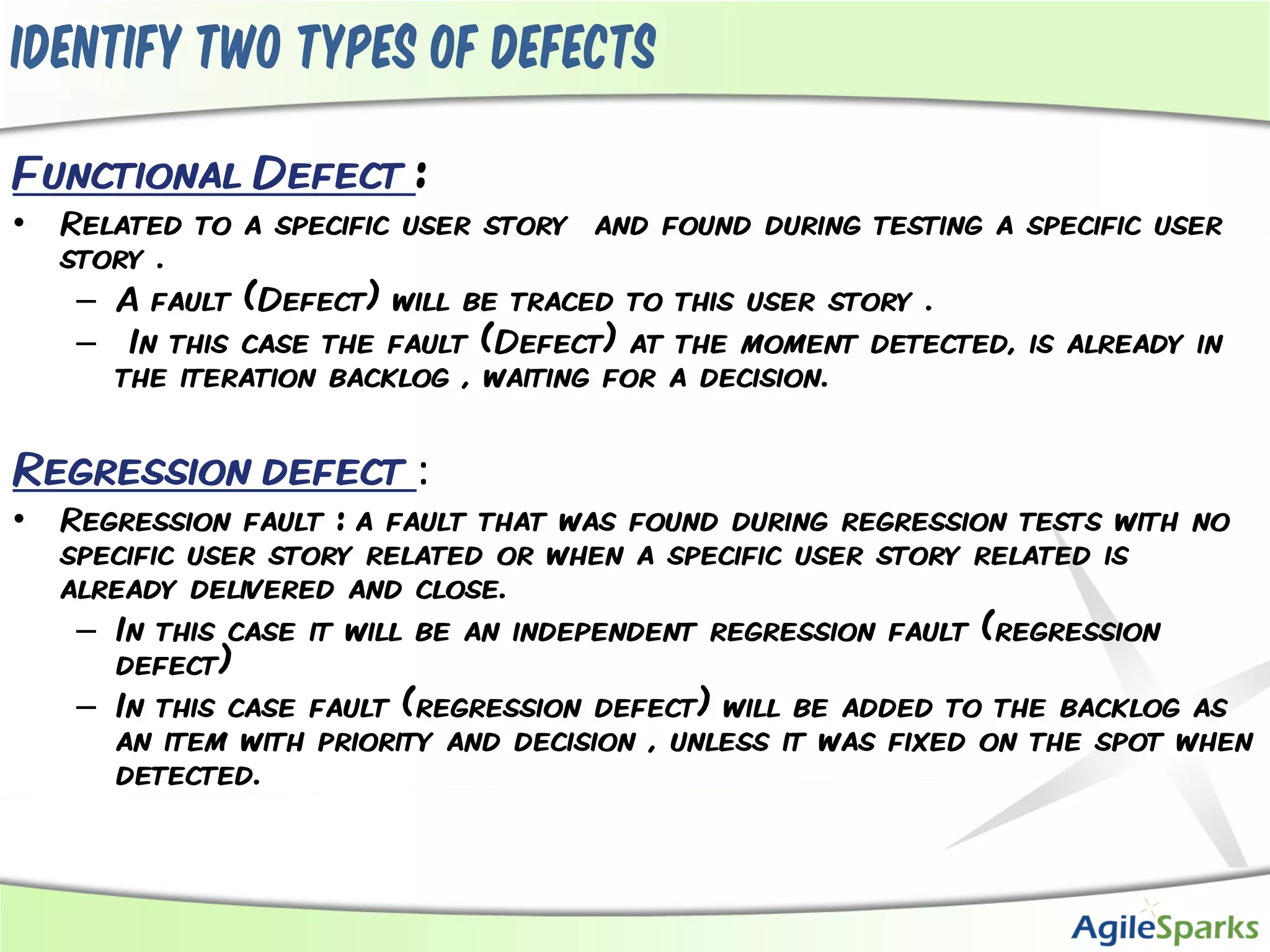 Shirly Ronen - Agile defect management - Functional Defects versus ...