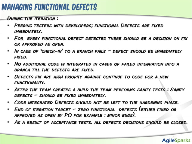 Shirly Ronen - Agile defect management - Functional Defects versus ...