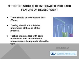 Agile Development Methodology: 10 Important Principles | PPTX | Web ...