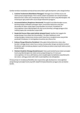 Metode Pengembangan Perangkat Lunak: Agile Development | PDF