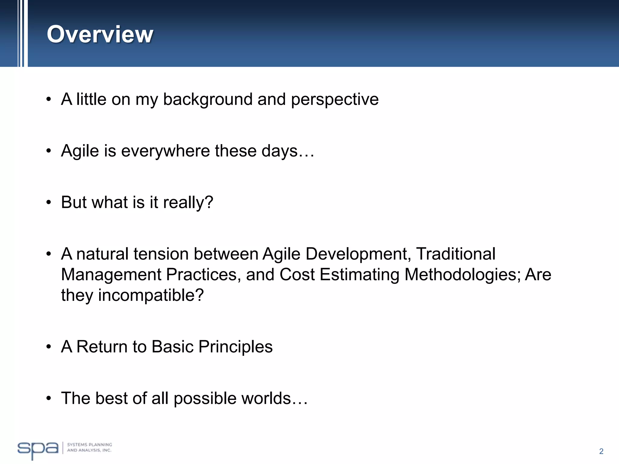 Agile Development And Agile Cost Estimation A Return To Basic