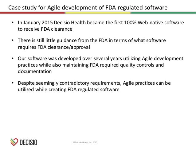 Agile development and the FDA