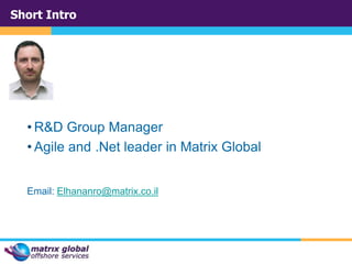 Agile development in practical world | PPT