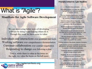 Agile development in practical world | PPT